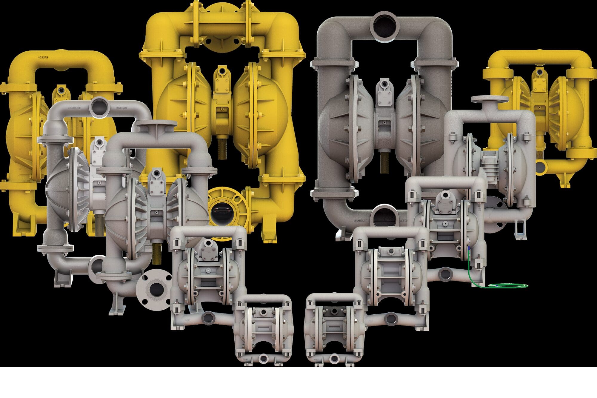 Kunststof luchtgedreven membraanpompen op Pumps & Valves - Fluids ...